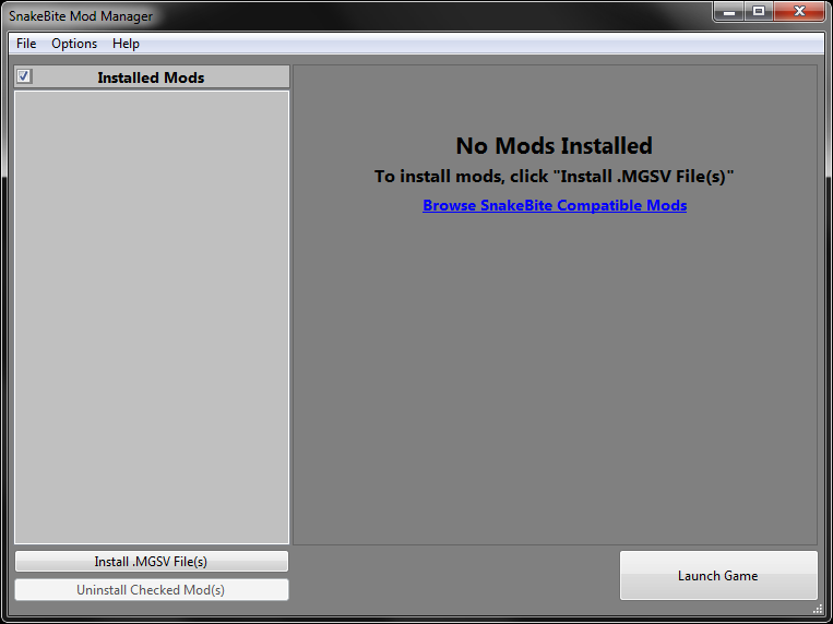 SnakeBite Mod Manager | MGSV Modding Wiki